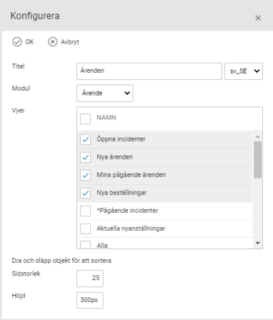 Administrera Min sida